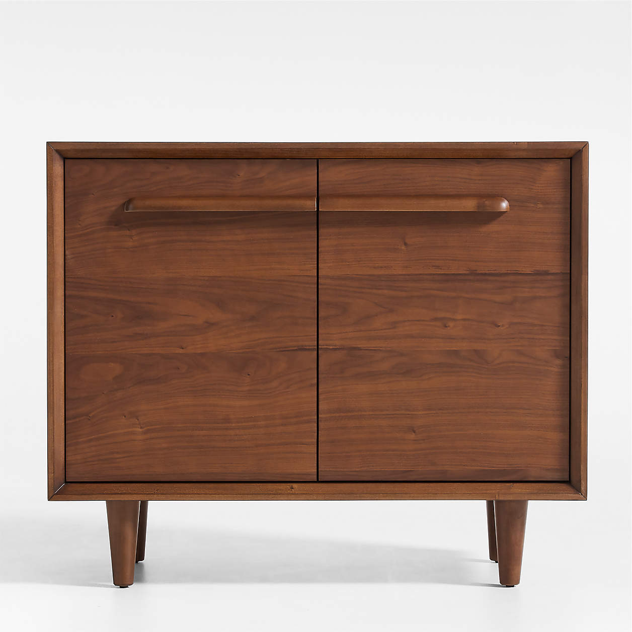 Tatum Walnut Wood 2-Door Kids Storage Bookcase + Reviews | Crate & Kids