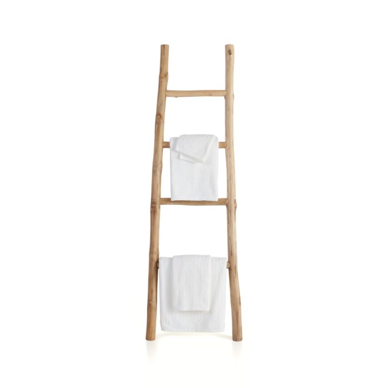 Teak Wood Decorative Throw Ladder + Reviews | Crate & Barrel