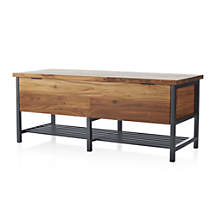 Teca Storage Trunk-Bench + Reviews | Crate & Barrel