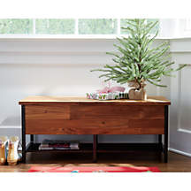 Teca Storage Trunk-Bench + Reviews | Crate & Barrel