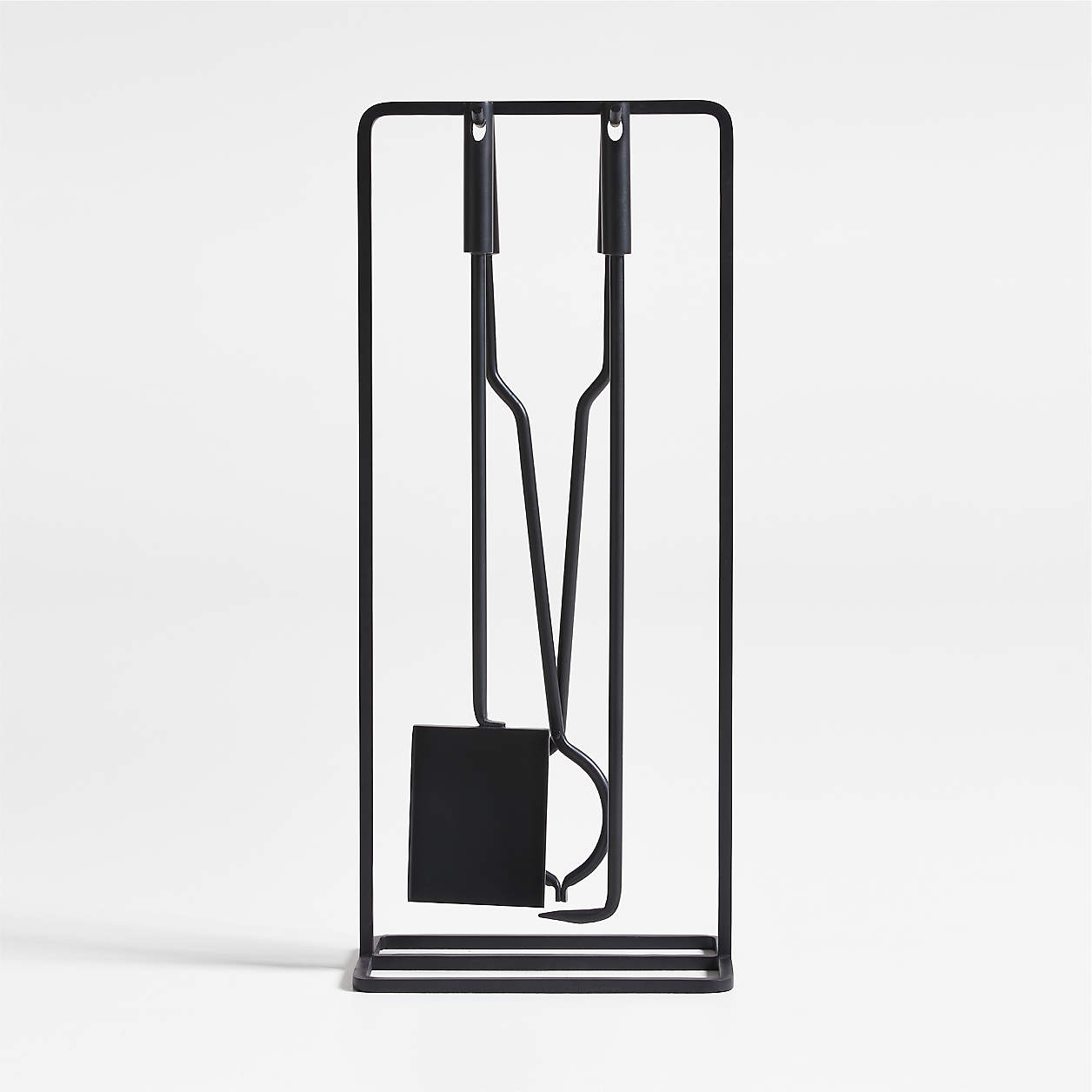Telum Black Fireplace Tools Set + Reviews | Crate & Barrel