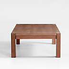 Terra 54" Light Brown Oak Wood Coffee Table | Crate & Barrel