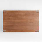 Terra 54" Light Brown Oak Wood Coffee Table | Crate & Barrel