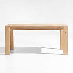 Terra 90" Natural White Oak Solid Wood Dining Table + Reviews | Crate ...