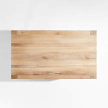 Terra 90" Natural White Oak Solid Wood Dining Table + Reviews | Crate ...