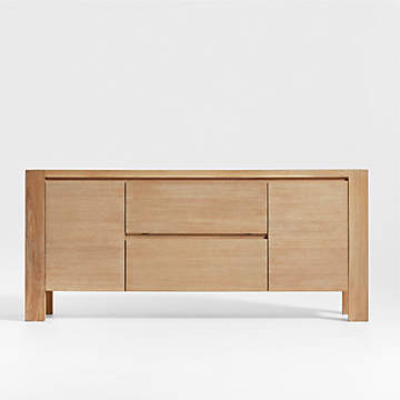 Cortez Natural Credenza by Leanne Ford Reviews Crate Barrel
