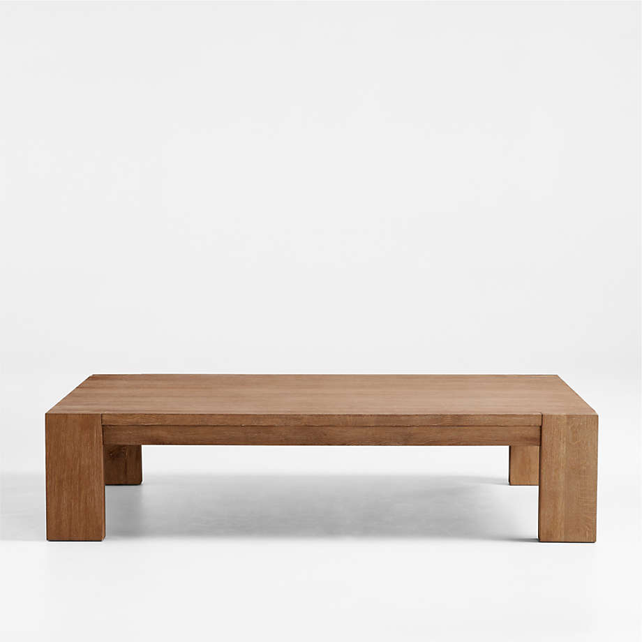 Terra 68" Light Brown Oak Wood Coffee Table | Crate & Barrel Canada