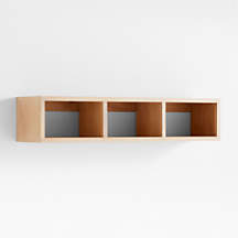 Terra Natural White Oak Wood Wall-Mounted Storage + Reviews | Crate ...