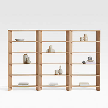Crate and barrel shelving unit store