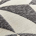Ink Black 20"x20" Textured Triangle Outdoor Throw Pillow | Crate & Barrel