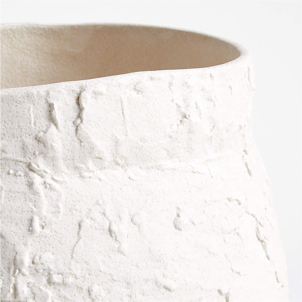 White Textured Ceramic Vases | Crate & Barrel Canada