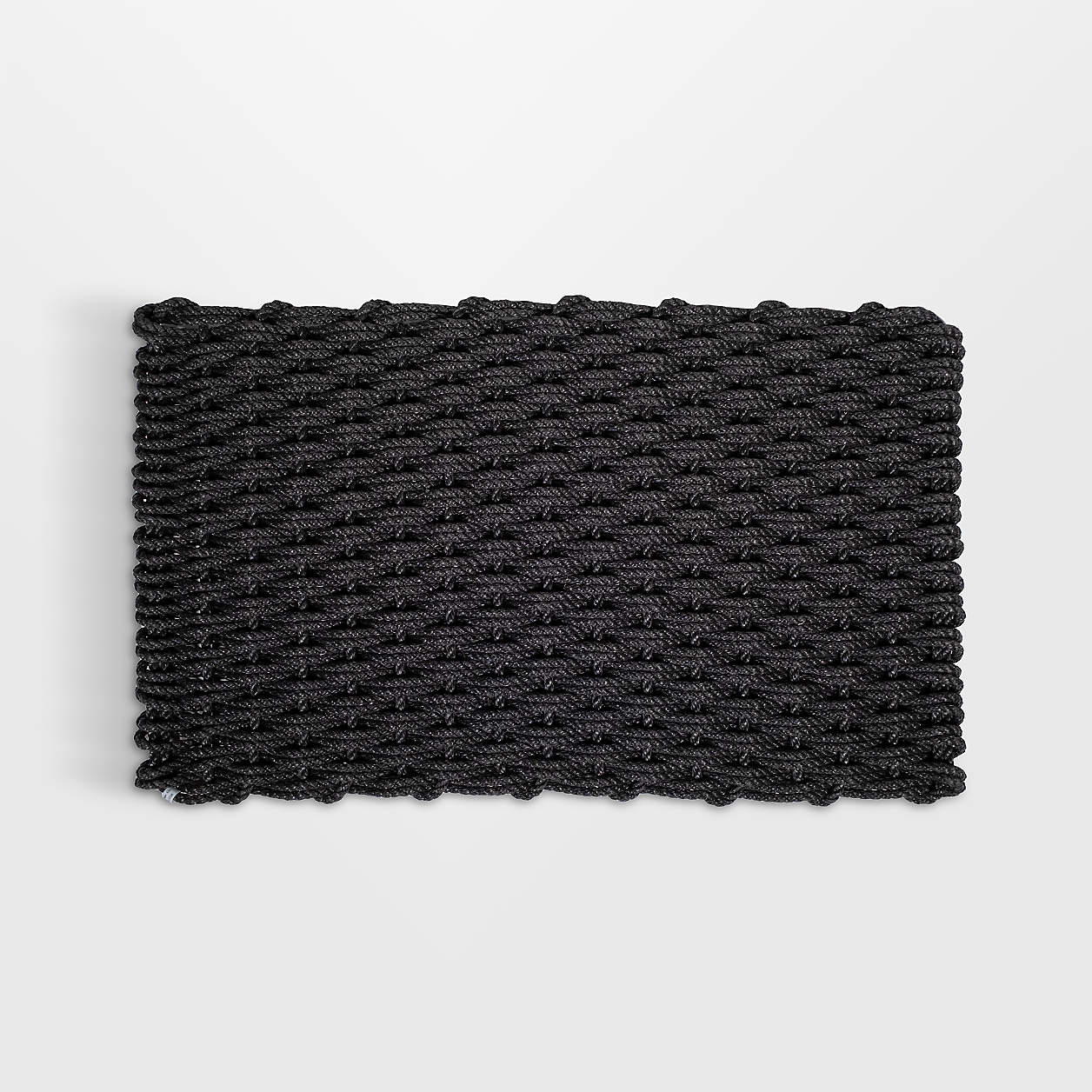The Rope Co. Charcoal Indoor/Outdoor Handwoven Doormat 24x38" | Crate ...