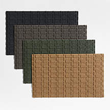 Thirsty Buckle Graphite Grey Indoor/Outdoor Doormat 21.5"x35" | Crate ...