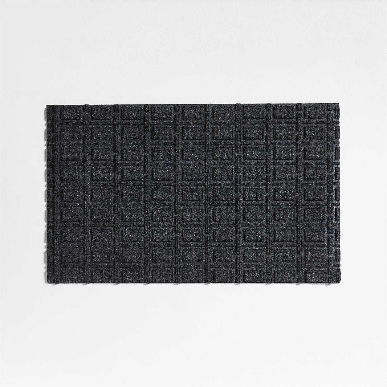 Thirsty Buckle Graphite Grey Indoor/Outdoor Doormat 21.5"x35" | Crate ...