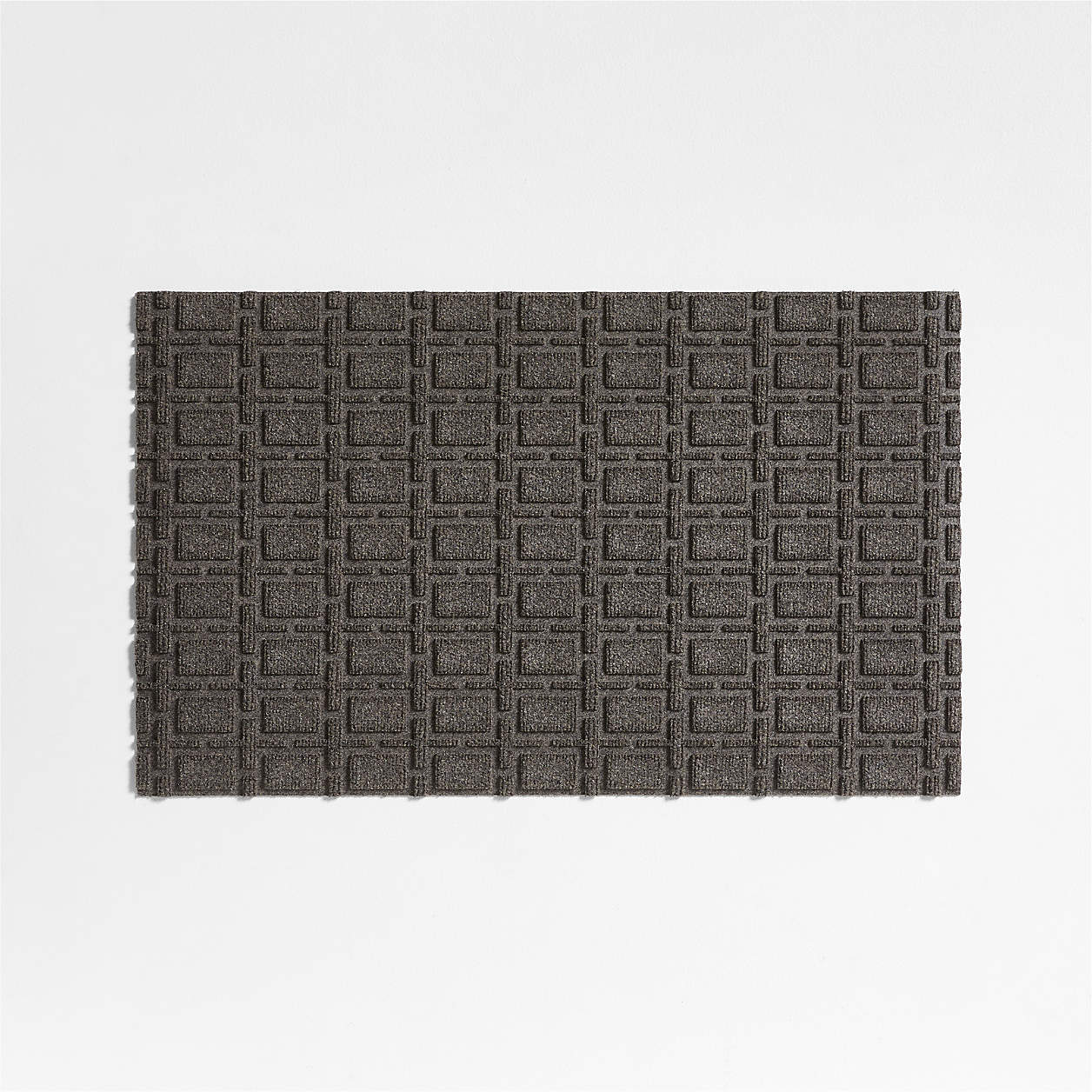 Thirsty Buckle Taupe Brown Indoor/Outdoor Doormat 21.5"x35" | Crate ...