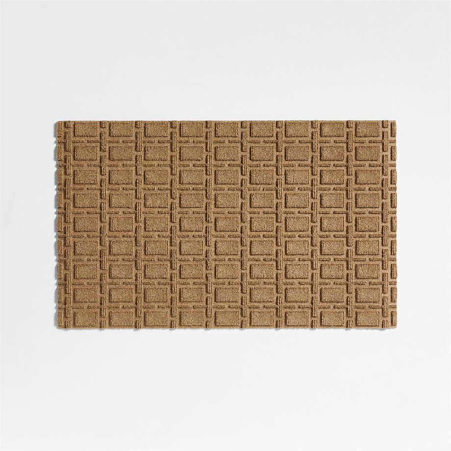 Thirsty Buckle Wheat Brown Indoor/Outdoor Doormat 21.5"x35" | Crate ...