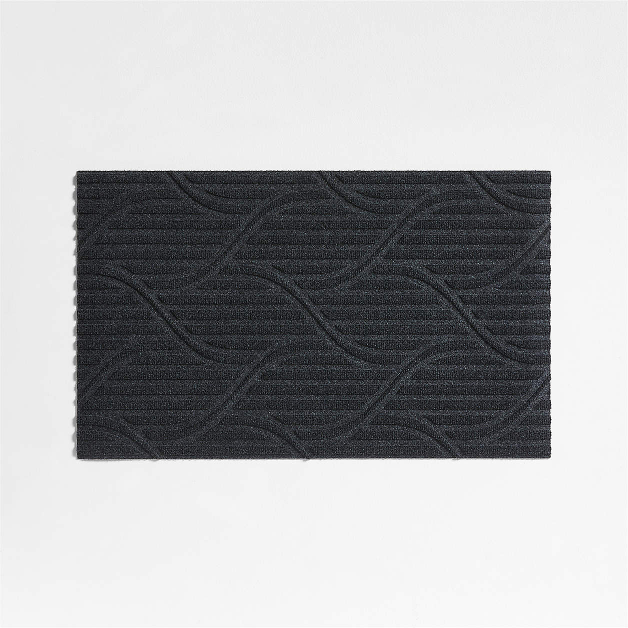 Thirsty Flow Graphite Grey Indoor/Outdoor Doormat 21.5"x35" | Crate ...