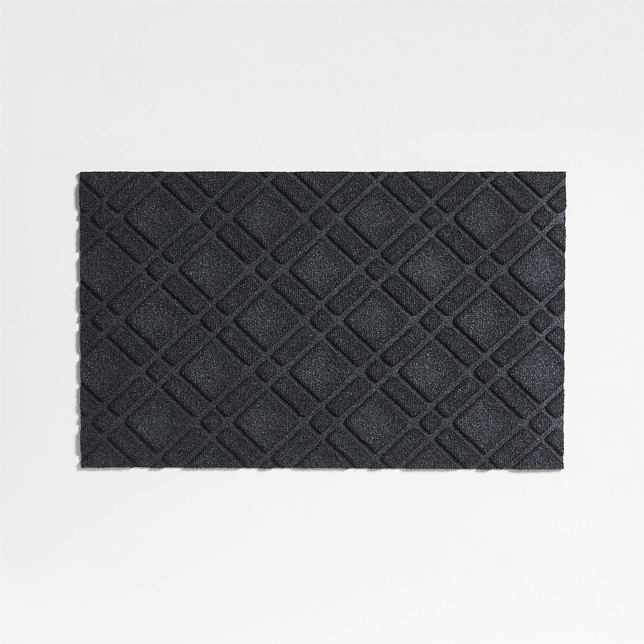Thirsty Prisms Graphite Grey Indoor/Outdoor Doormat 21.5"x35" | Crate ...
