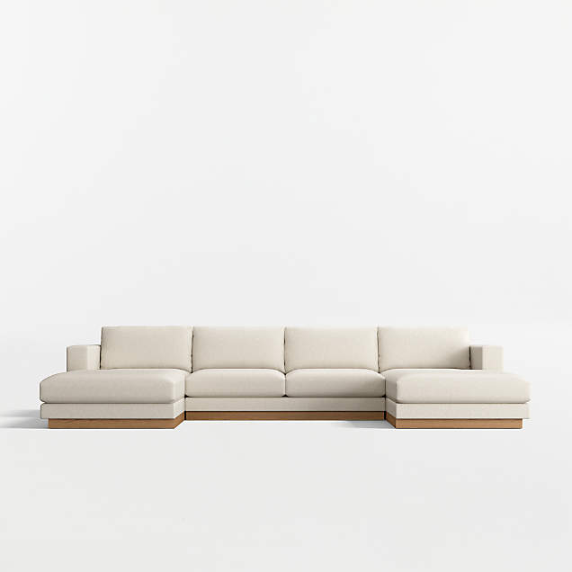 Tidal 3-Piece L-Shaped Sectional Sofa | Crate & Barrel