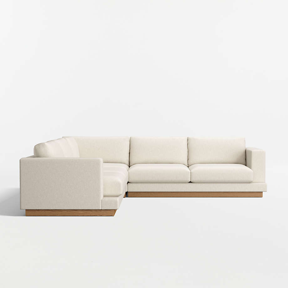 Tidal 3-Piece L-Shaped Sectional Sofa + Reviews | Crate & Barrel
