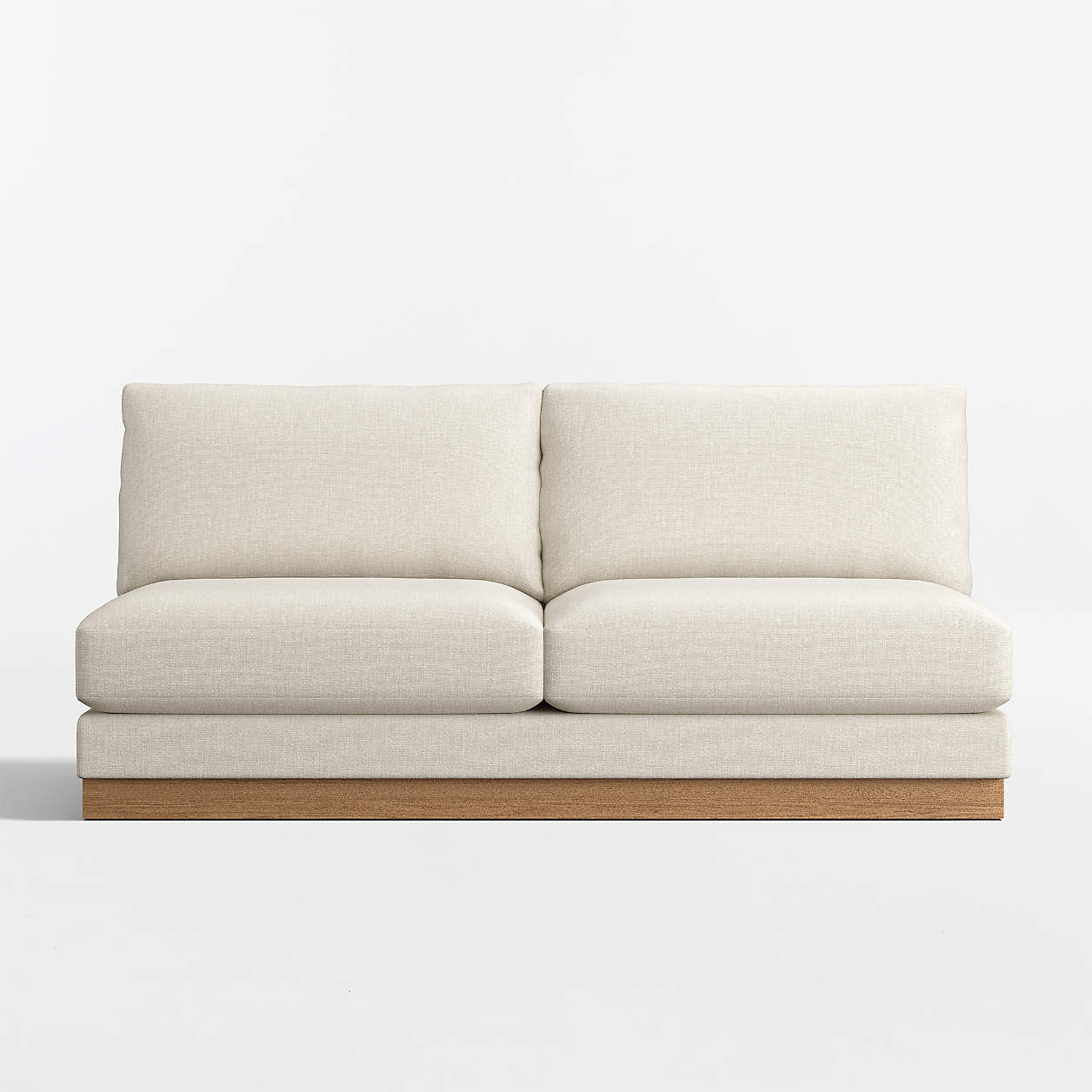 Tidal Armless Sofa + Reviews | Crate & Barrel