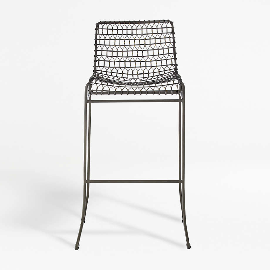 Tig Metal Bar Stool | Crate & Barrel