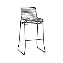 Tig Metal Bar Stool | Crate & Barrel