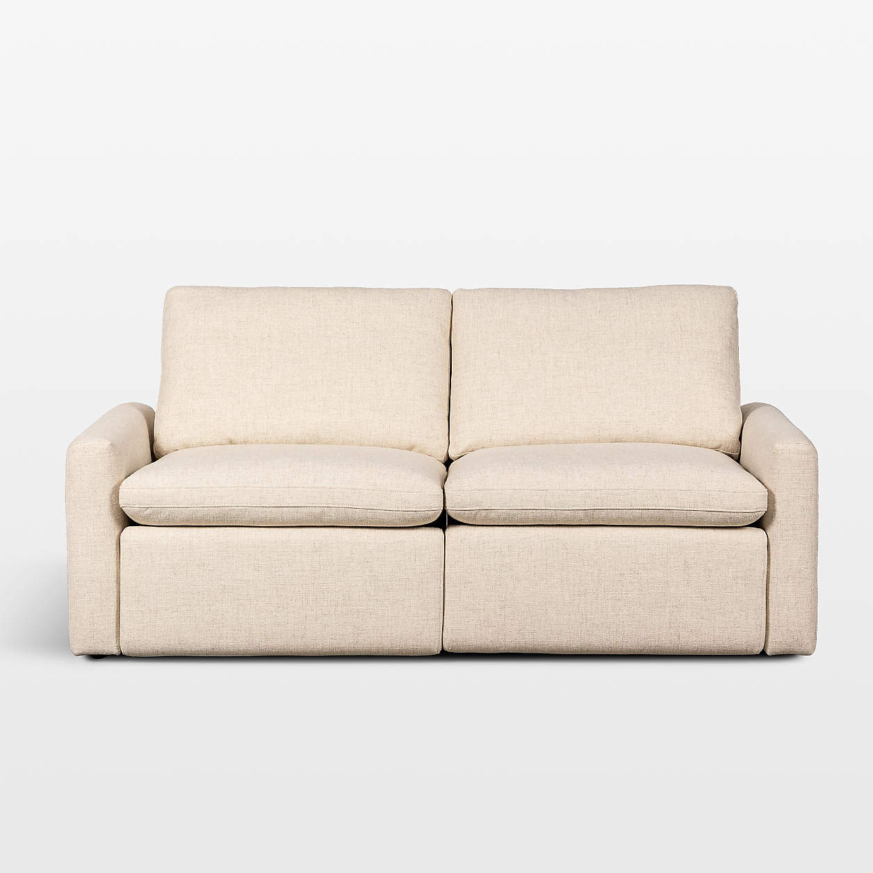 Tillery 2-Piece Antigo Natural Fabric Power Recliner Sofa | Crate & Barrel Canada