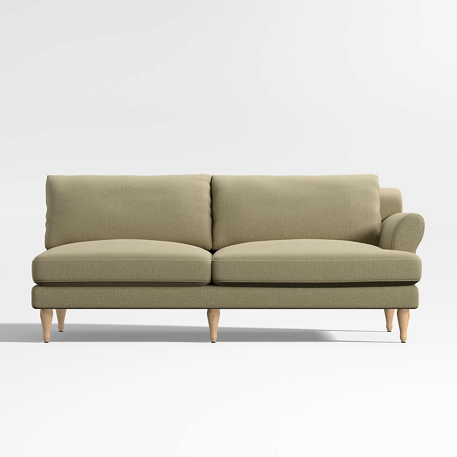 Timson Green Right Roll-Arm Sofa | Crate & Barrel
