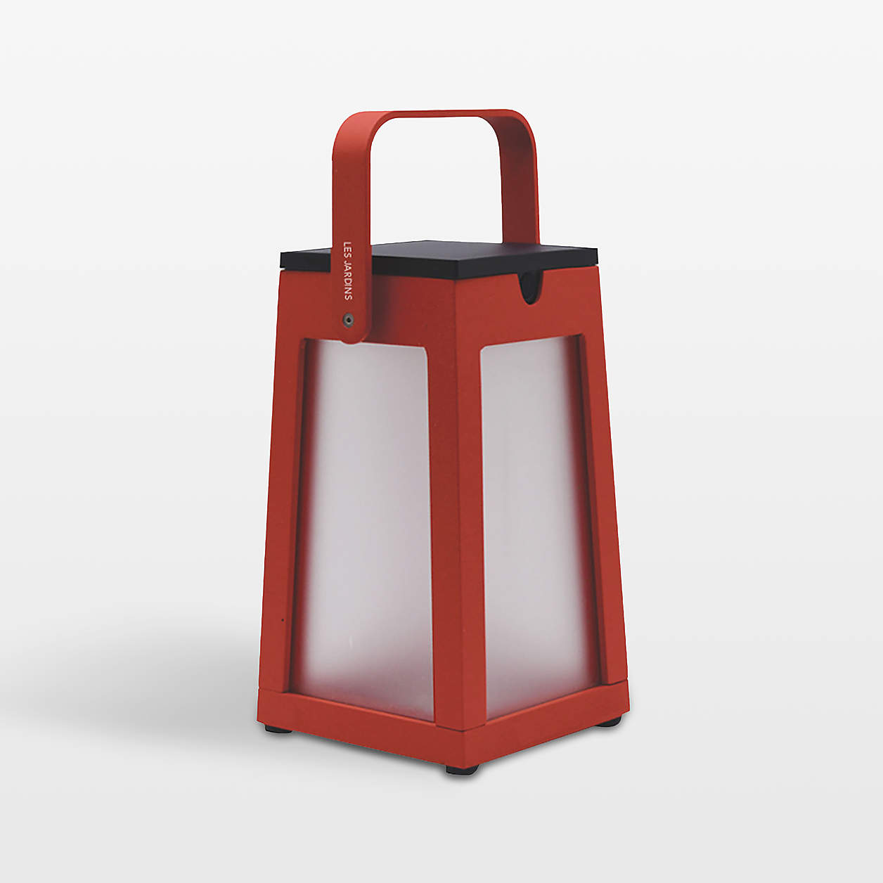 Tinka Red Aluminum Portable Solar LED Outdoor Lantern 10.5" | Crate ...