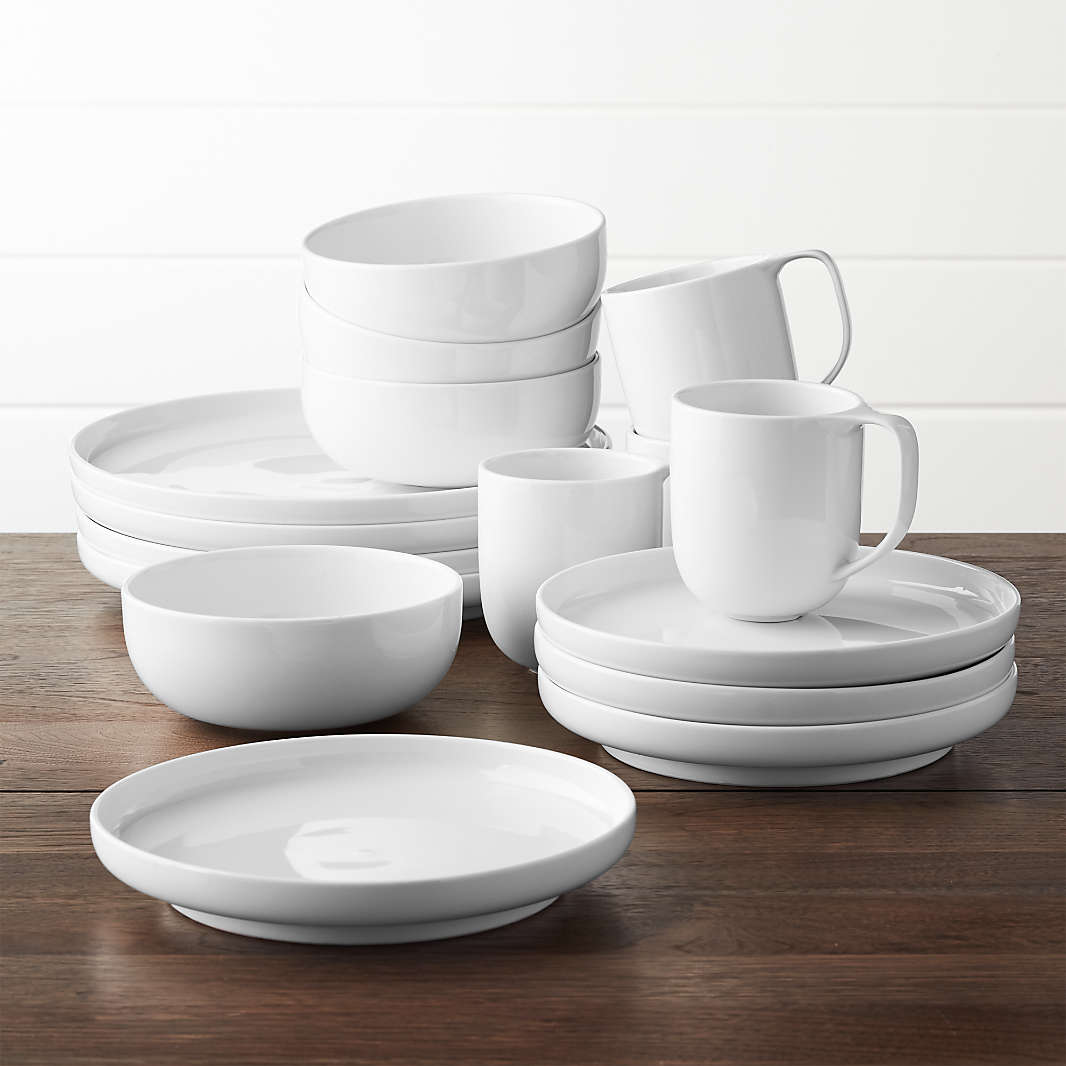 White Porcelain Dinnerware | Crate & Barrel