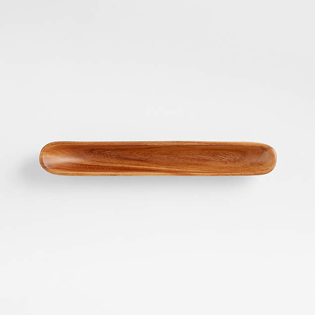 Tondo Acacia Wood Loaf Bowl + Reviews | Crate & Barrel