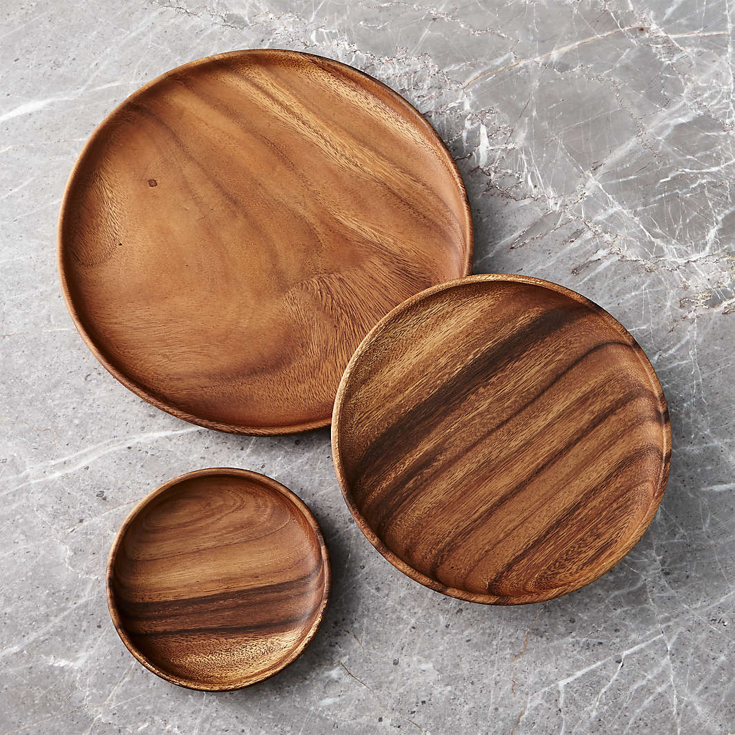 Wood Plates | Crate & Barrel