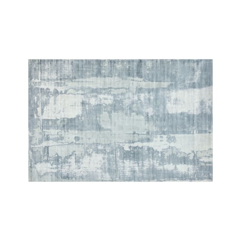 Tottori Blue Abstract Rug 6'x9' + Reviews | Crate & Barrel