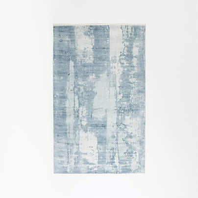 Birch Neutral Wool-Blend Abstract Area Rug 9'x12' + Reviews | Crate ...