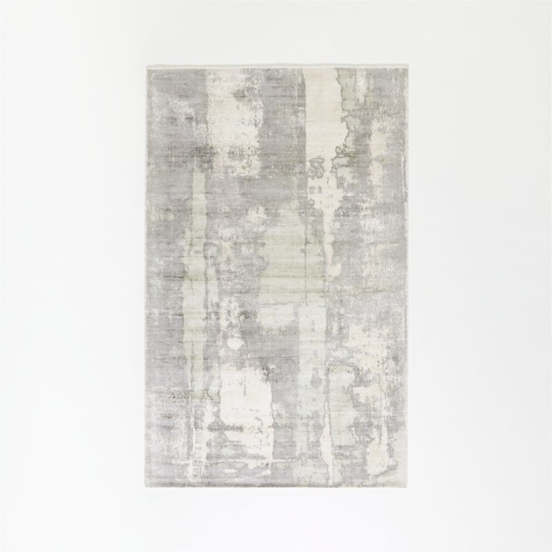 Tottori Grey Abstract Rug Swatch + Reviews | Crate & Barrel