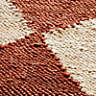 Toulon Jute Diamond Checkered Teracotta Area Rug 9'x12' + Reviews ...