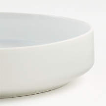 Tour White Porcelain Low Bowl + Reviews | Crate & Barrel