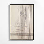 "Trace" Framed Beige Wall Art Print 40"x60" by Justin Q. Williams ...