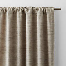 Trevino Warm Beige Cotton Silk Blend Window Curtain Panel 52"x84 ...