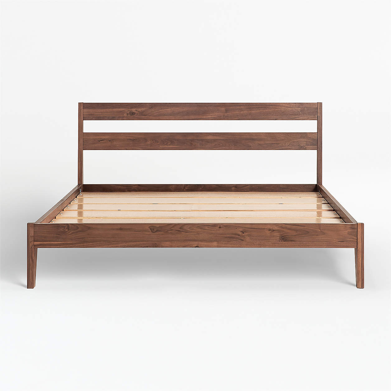 Tuft & Needle Full Solid Walnut Bed + Reviews | Crate & Barrel