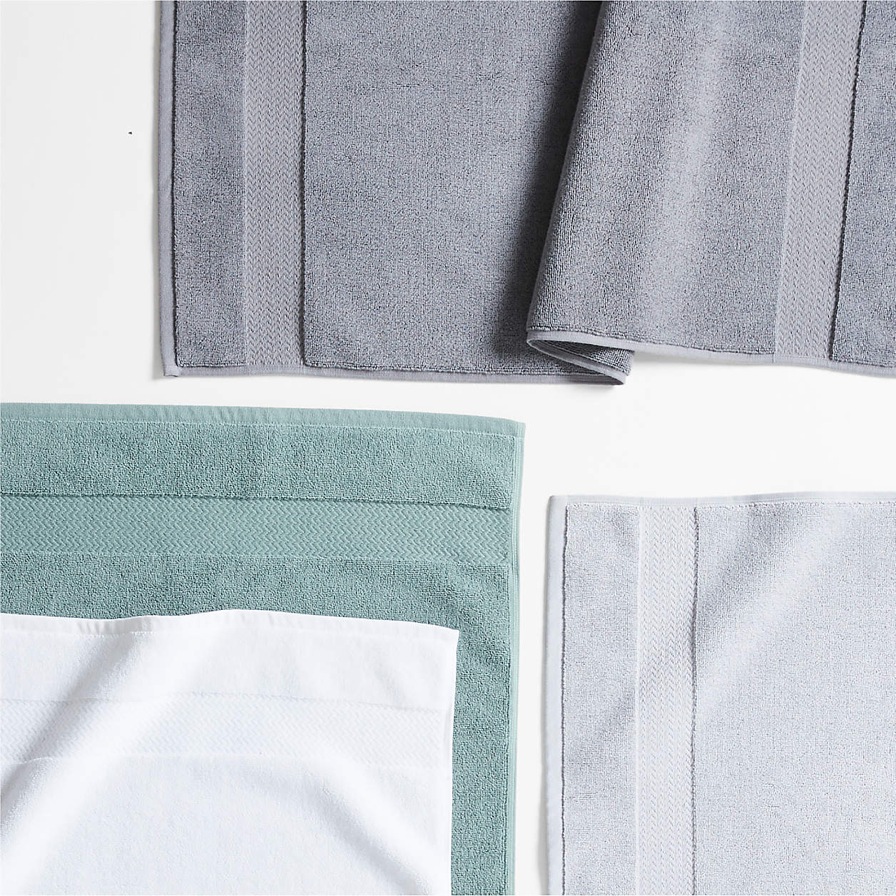 Organic Cotton Turkish Bath Mats | Crate & Barrel