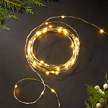 Twinkle Gold 10' Outdoor Patio String Lights + Reviews | Crate & Barrel