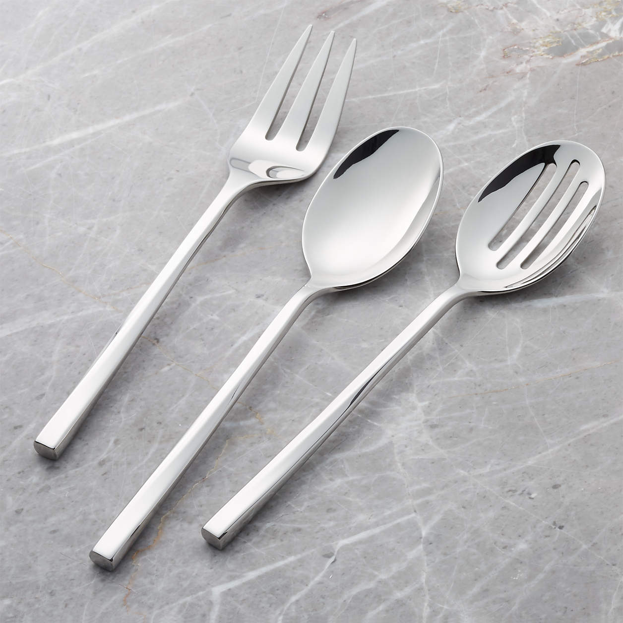 Twist 3-Piece Serving Set + Reviews | Crate & Barrel