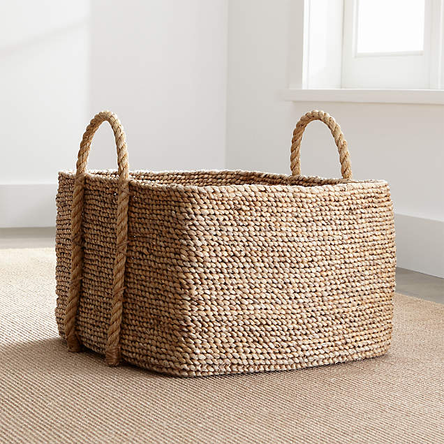 Zuzu Round Handwoven Basket + Reviews | Crate & Barrel Canada