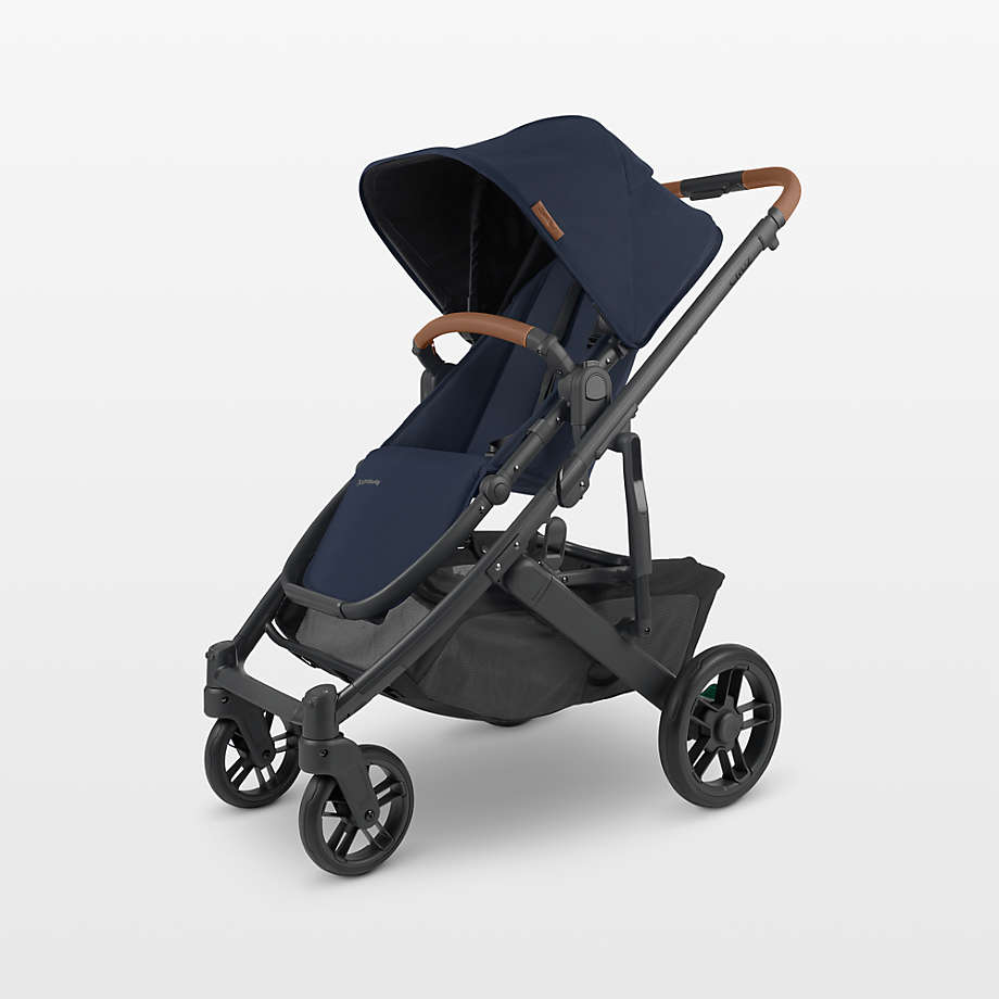 UPPAbaby Cruz V2 Noa Navy Blue Reclining Baby Stroller + Reviews ...