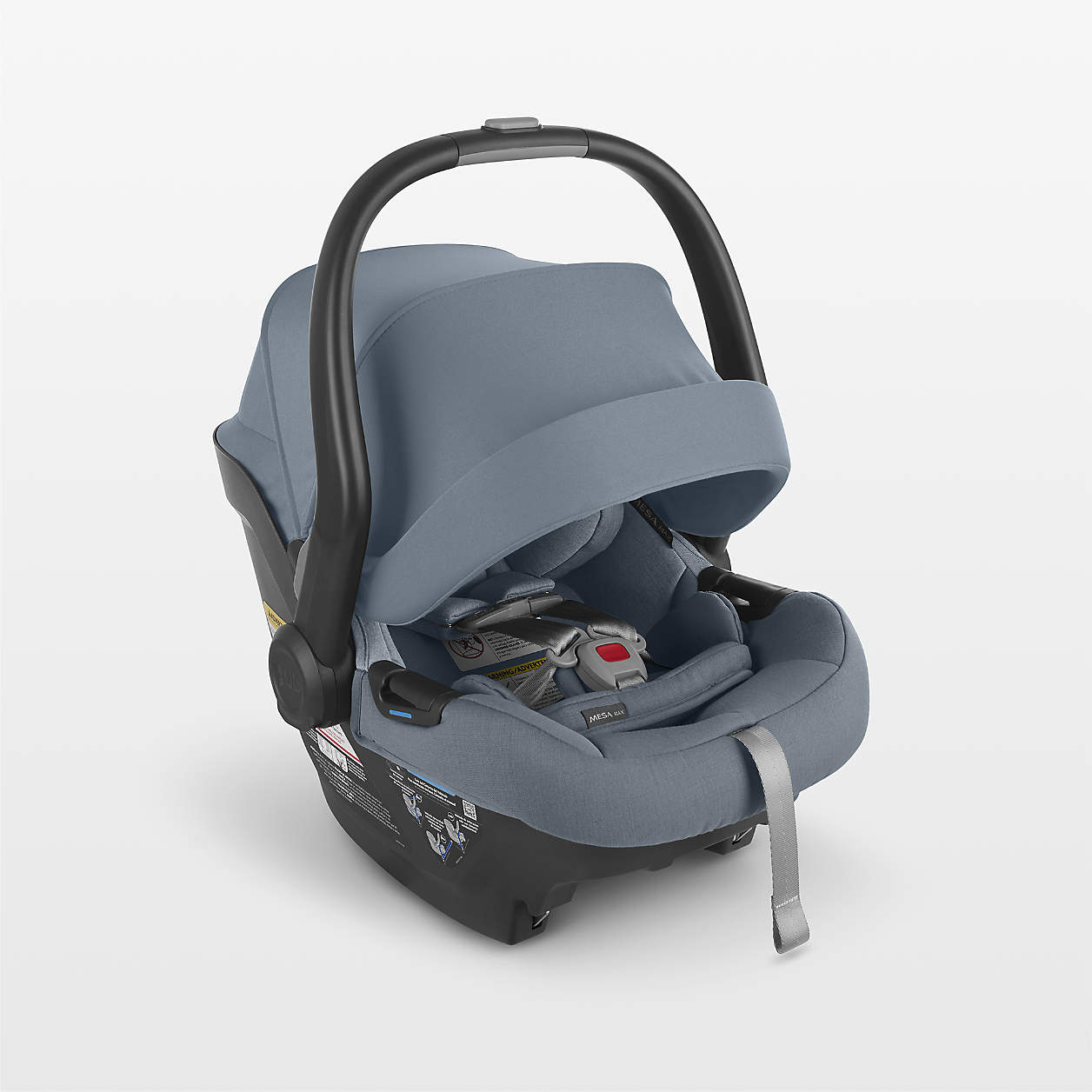 UPPAbaby Mesa Max Gregory Blue Mélange and Merino Wool Infant Car Seat ...