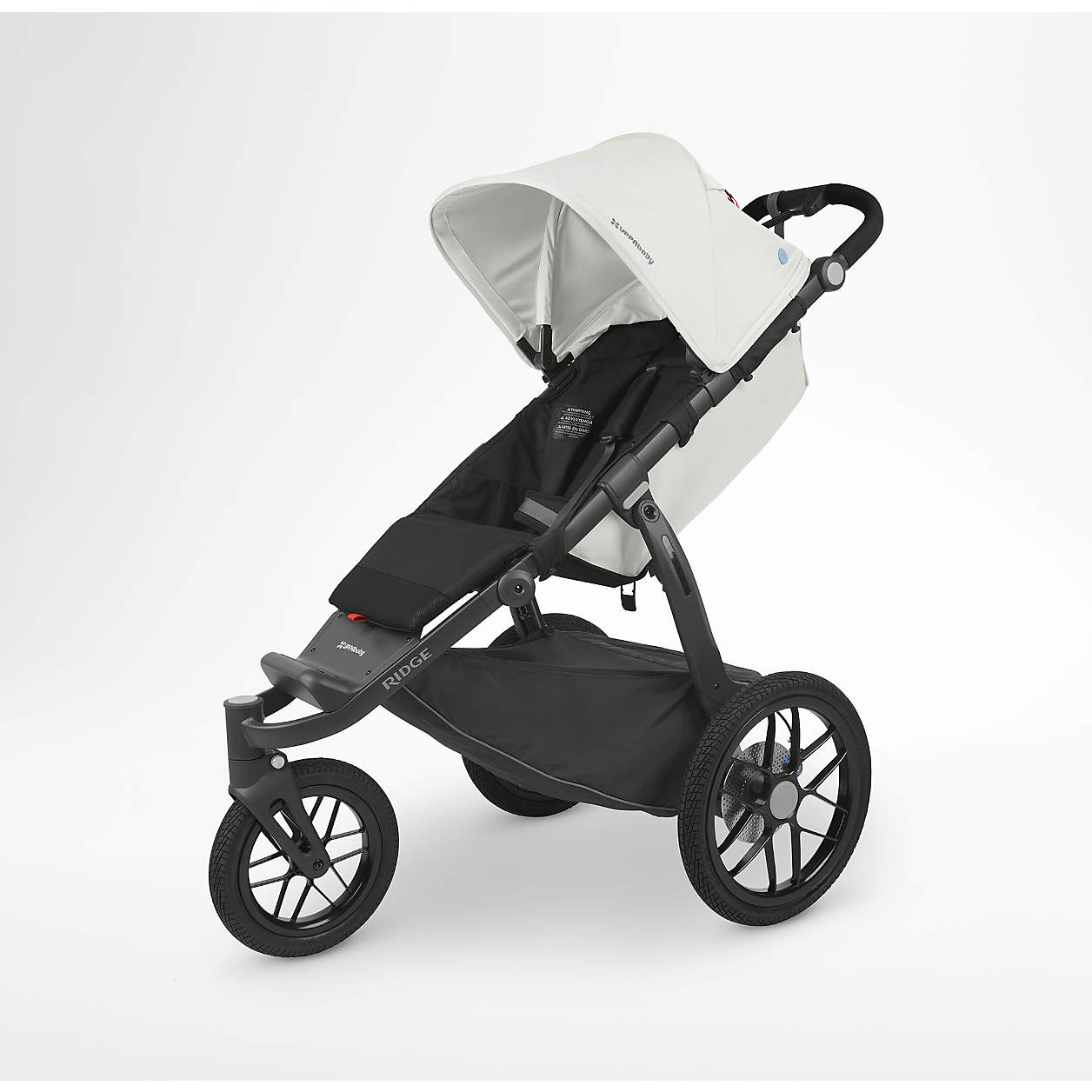 UPPAbaby Ridge Bryce White Foldable Jogging Baby Stroller | Crate & Kids