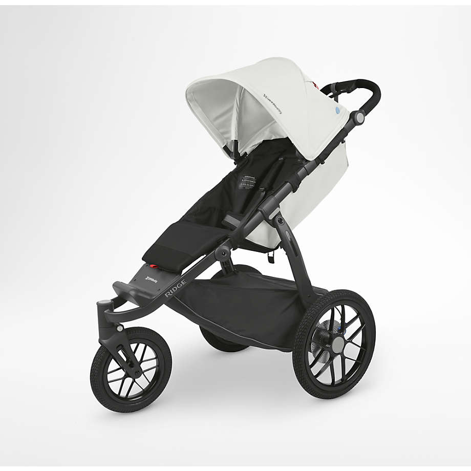 UPPAbaby Ridge Bryce White Foldable Jogging Baby Stroller | Crate & Kids