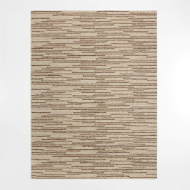 Carmel Wool Tan Area Rug 8'x10' | Crate & Barrel